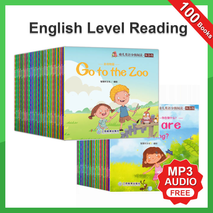 100 Books/Set Leveled Readers with Reading Sound English Books Set ...