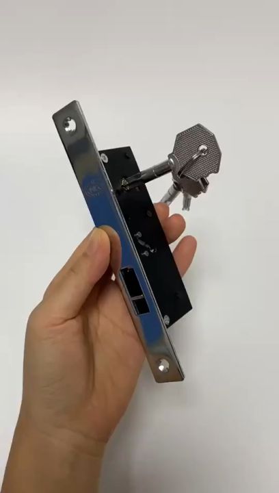 Stainless steel facing sliding door lock Cross key lock Aluminum alloy ...