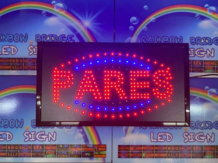 PARES - RAINBOW BRIDGE LED SIGNAGE (NEW -SMALL) #SIZE:W48CM #991 ...