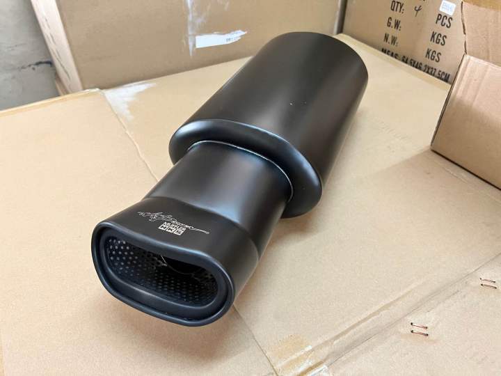 HKS Black Chambered Muffler with Jasma Badge | Lazada PH