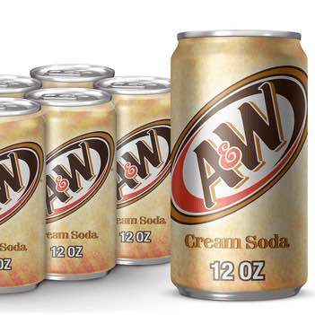 A&W Classic Root Beer/ Cream Soda Can 4x 355ml/ Rootbeer Collector’s ...