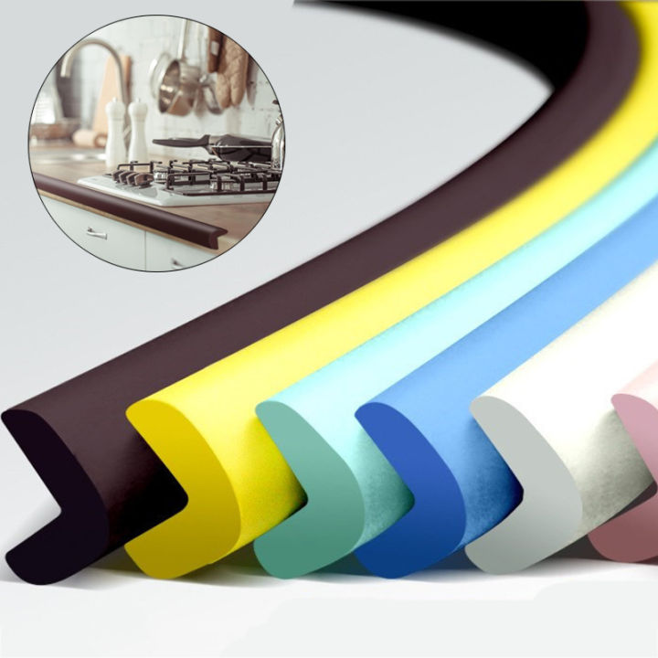 2M Soft Baby Safety Desk Table Edge Guard Strip Security L-Shaped Kids ...