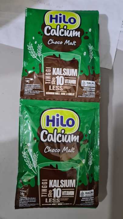 Hilo Drink Calcium Choco Malt (renceng) | Lazada Indonesia