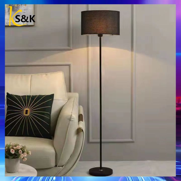 S&K【COD】Nordic fashion floor lamp living room bedroom bedside lamp ...