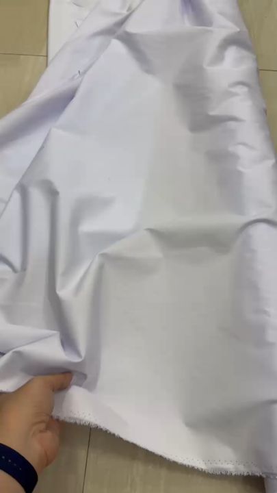 ( per 1 meter ) kain AXINITE spun poly polyester tebal warna putih ...