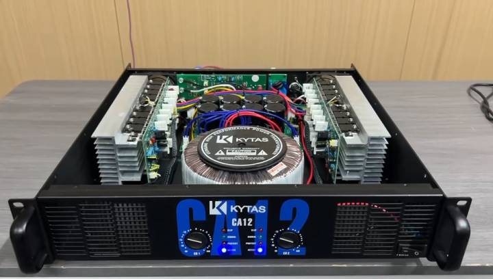 KYTAS CA12-2U Professional power amplifier, two channels, 1100W high-power 8 ohms, audio ...