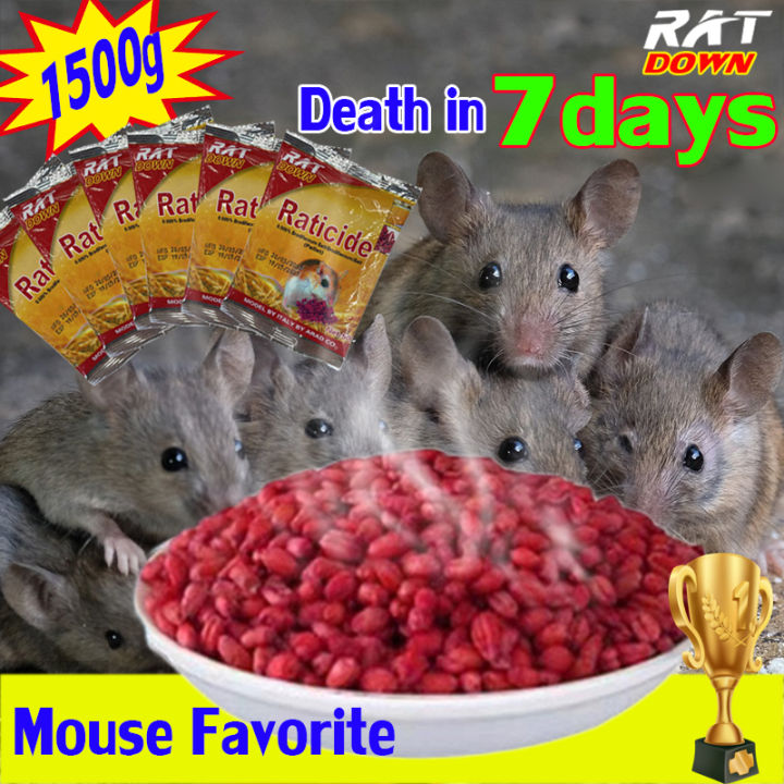 Dead in 7 days rat poison killer 1500g rat repellant rat killer weeds ...
