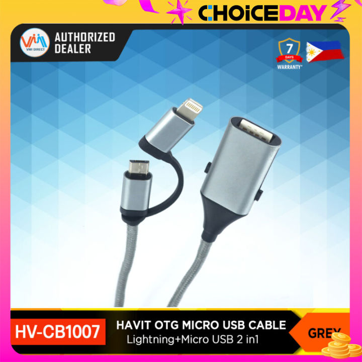 Havit CB1007 Dual Intra-Phone Smart Cable | Lazada PH