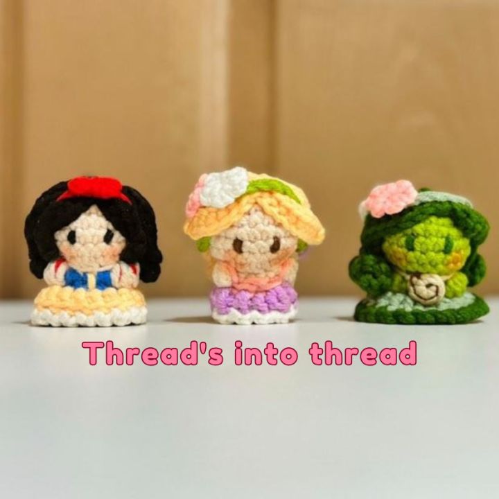 MINI DISNEY PRINCESS CROCHET KEYCHAIN | Lazada PH