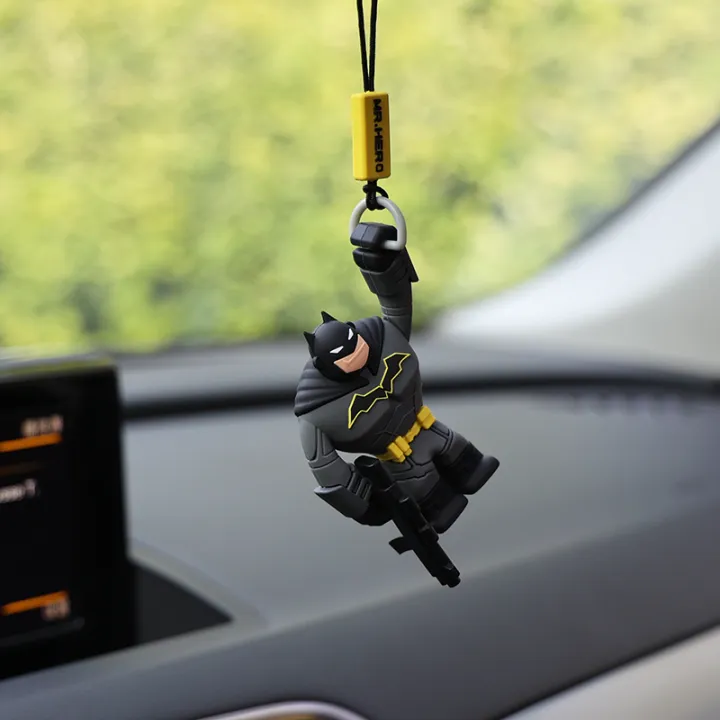 Creative Batman Car Rearview Mirror Hanging Ornament Iron Man High-end ...