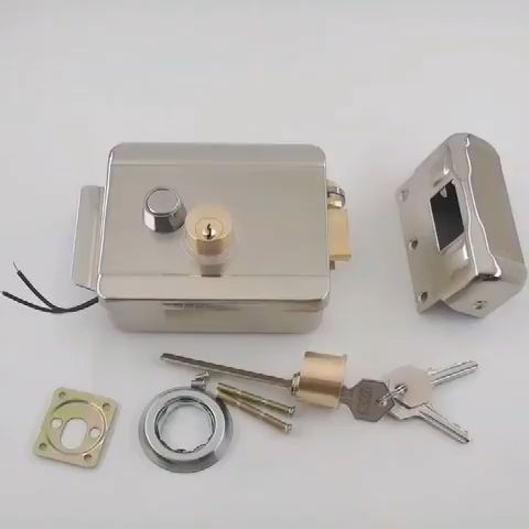 Smart Electric Gate Door Lock Secure Electric Metallic Lock Door Access ...