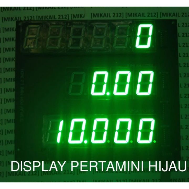 Layar Display Segmen Seven Warna Hijau | Lazada Indonesia