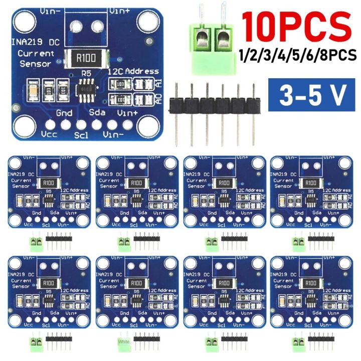 1-10PCS MCU-219 INA219 I2C Zero Drift Bi-directional Current Power ...
