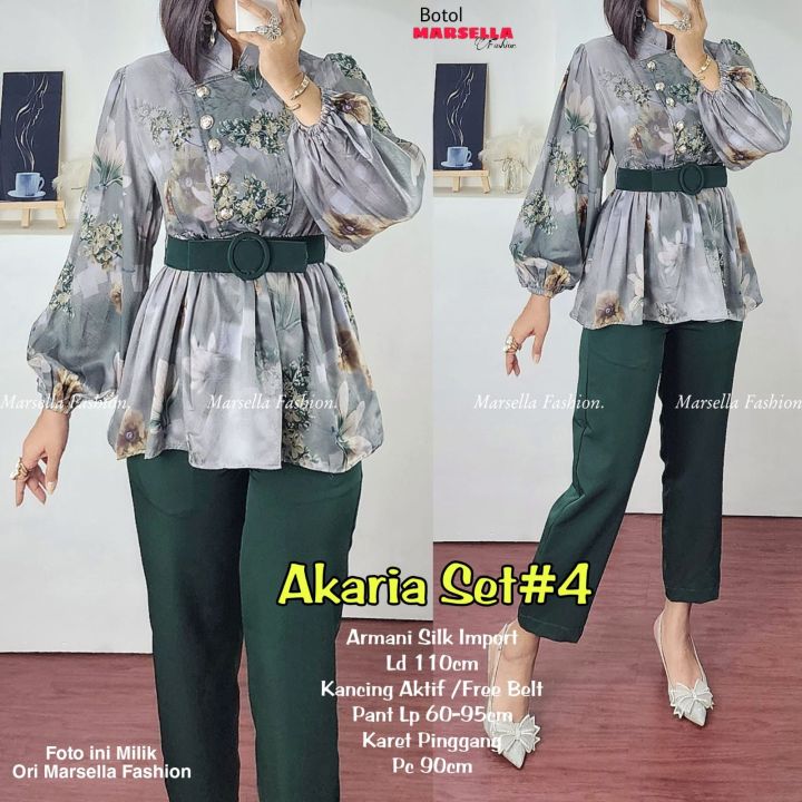 Akaria Set 4 bahan armani silk | Lazada Indonesia