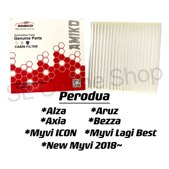 AMIKO Aircond Cabin Filter Perodua Axia Bezza Myvi ICON Myvi Lagi Best ...