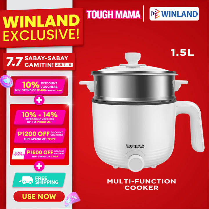 Tough Mama by Winland 1.5Liters Aesthetic Multi-Function Cooker ...