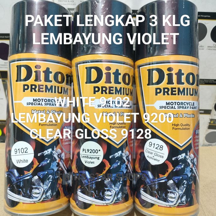 Pilok Pilox Cat Semprot Diton Premium Paket Lengkap 3 Kaleng 400cc ...