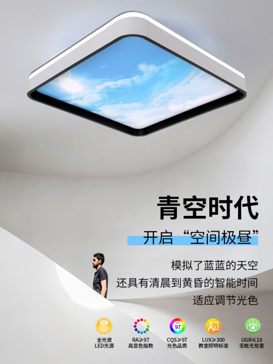 Full Spectrum LED Ceiling Light Sky Light Integrated Smart Control ...