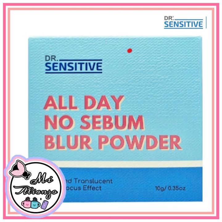 Dr Sensitive No Sebum Blur Powder | Translucent Pressed Powder ( 10g ...