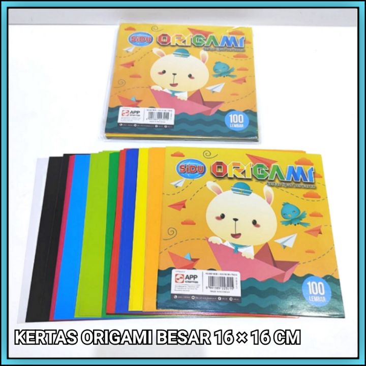 1 Pak Kertas Origami Besar Sidu Isi 100 Lembar | Lazada Indonesia