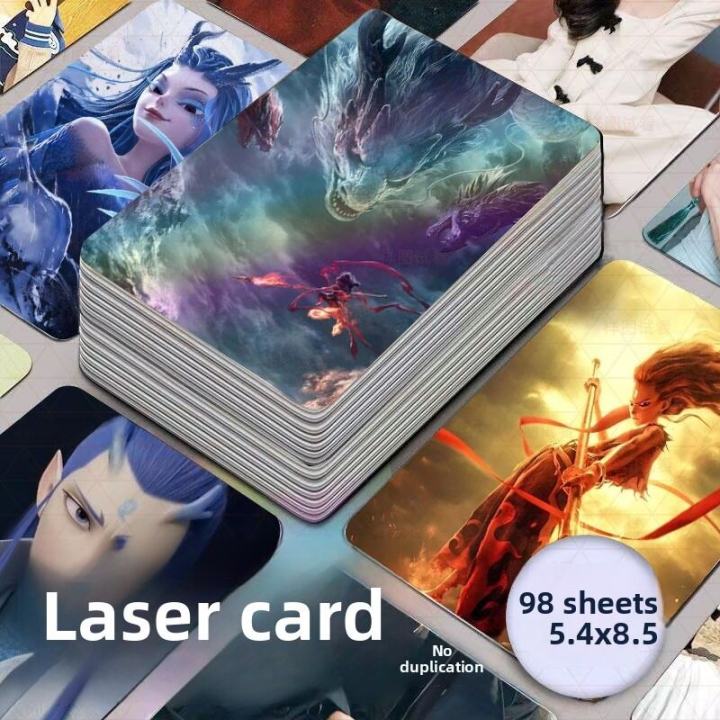 Nezha the Rebel Sorcerer Laser Cut Mini Card Anime Themed Collectible ...