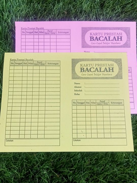 KARTU PRESTASI BACA 1 Pak (50 Lembar) | Lazada Indonesia