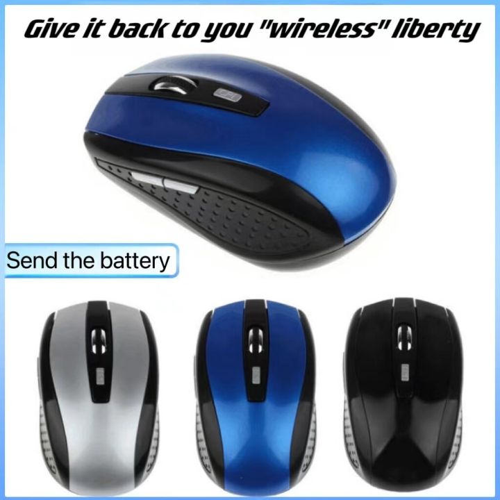 2.4G USB Red Optical Wireless Mouse 6D for Computer Laptop Gaming Mice ...