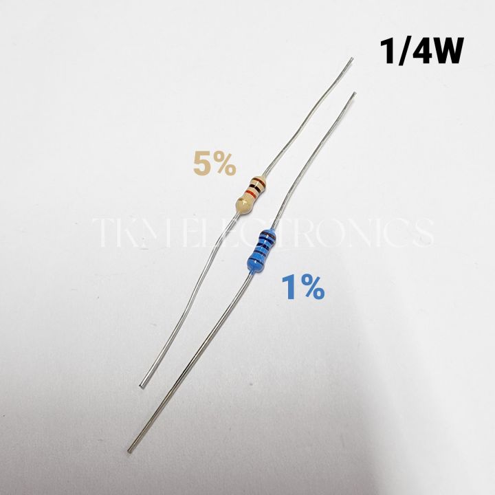 RoyalOHMตัวต้านทาน 1/4W Resistor 1K 2K 5K 10K 1% 5% จำนวน100ชิ้น | Lazada.co.th