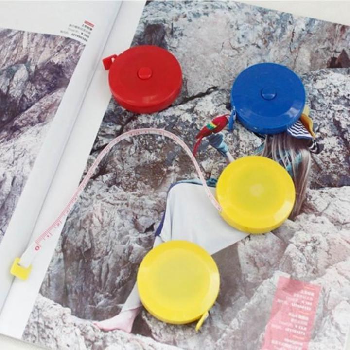 Mini round Tape Measure 1.5 M Retractable Plastic Tape Measure ...