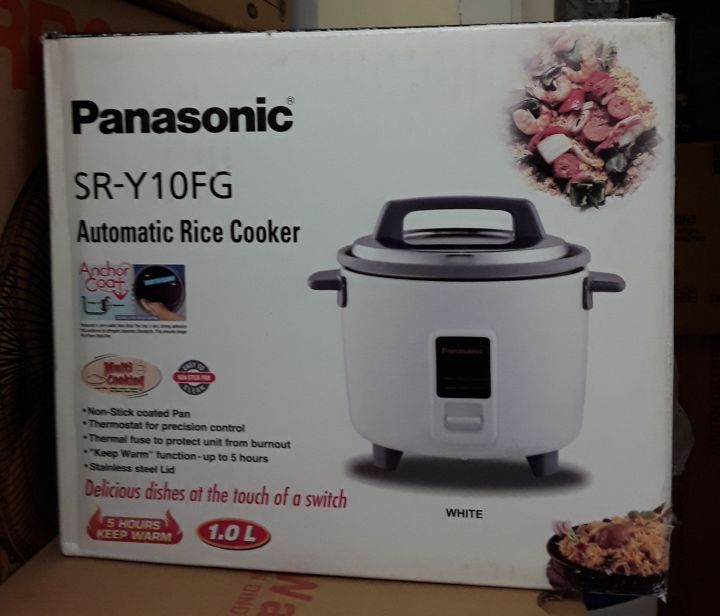 PANASONIC RICE COOKER SR 10 FG AUTOMATIC PENANAK NASI OTOMATIS 1 LITER ...