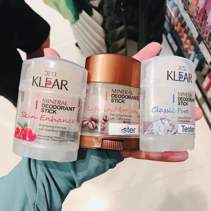 Lăn nách đá khoáng Klear Thái Lan khử mùi không ố vàng | Lazada.vn