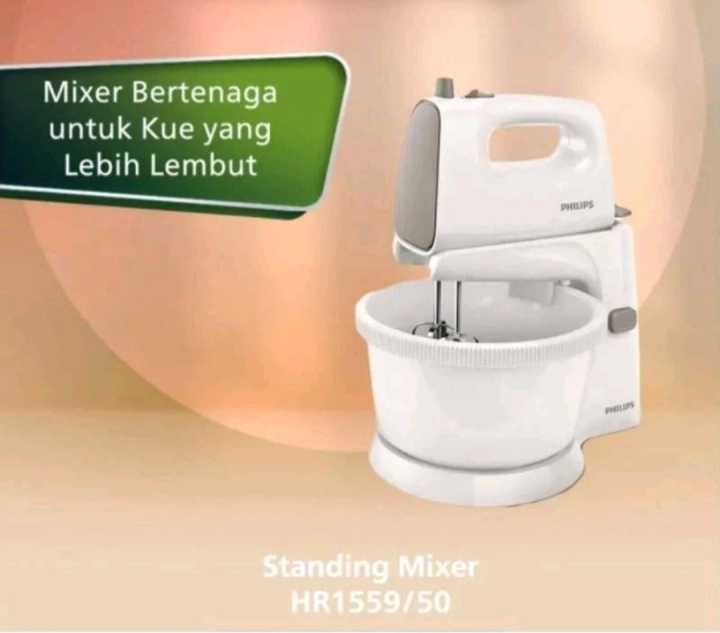 MIXER PHILIPS HR-1569/50/MIXER ORIGINAL STAND WITH BOWL | Lazada Indonesia