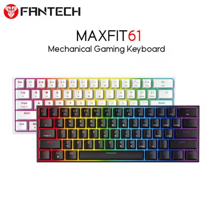 Fantech Gaming Keyboard Maxfit61 MK857 Mechanical Keyboard with 60% ...