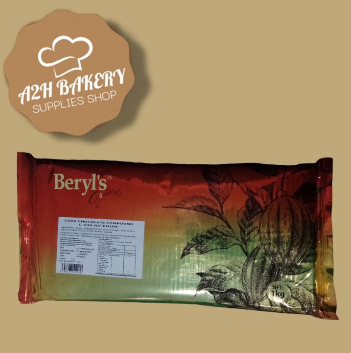 BERYL'S GOURMET DARK CHOCOLATE Compound 1Kg | Lazada PH