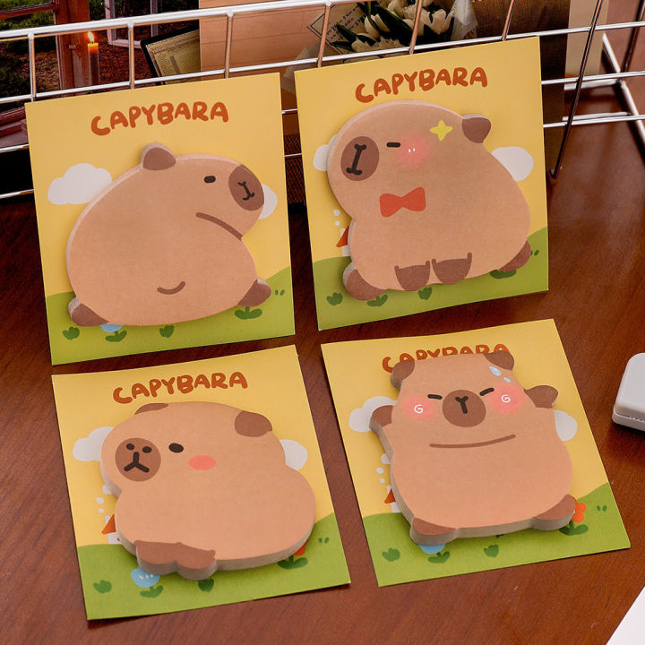 Capabala Sticky Notes Ins Cartoon Cute Capybara Notepad Student ...