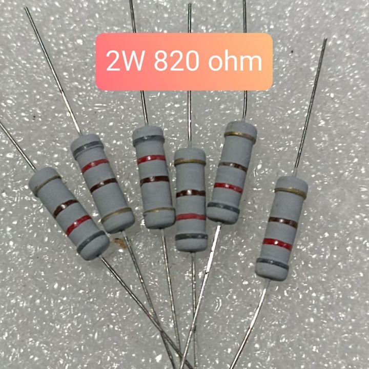 10BUAH RESISTOR 2 WATT 820 OHM 2WATT 820OHM 2W 820 OHM | Lazada Indonesia
