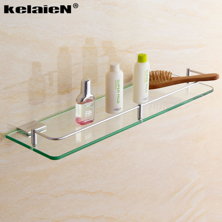 Alumimum Glass Mirror Front Storage Rack Bathroom Table Wall Hanging ...