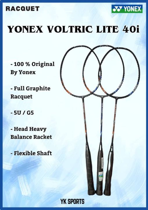 YONEX VOLTRIC LITE 40I RACKET ORIGINAL | Lazada