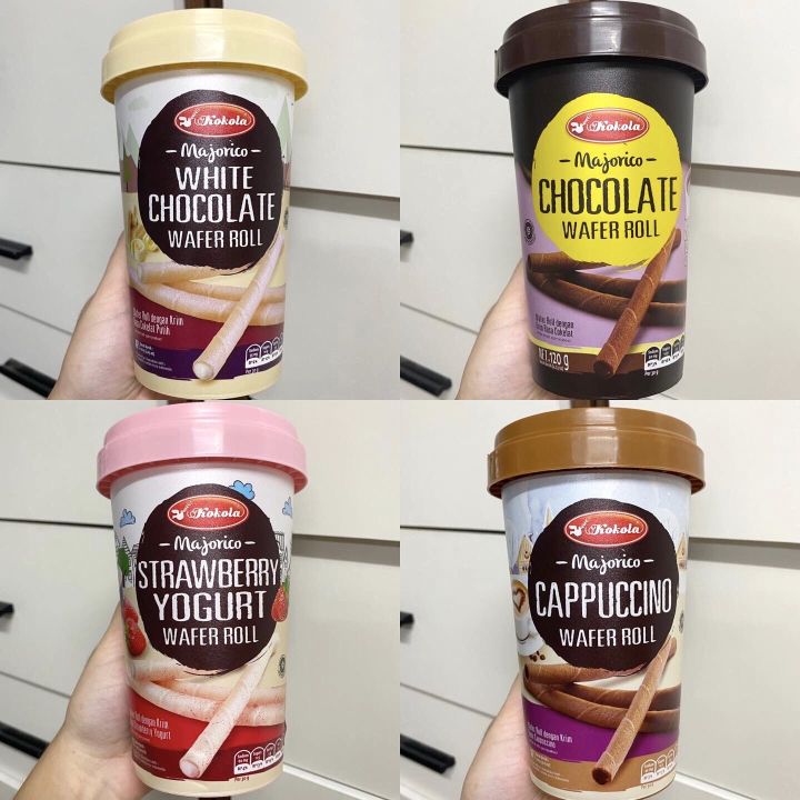 Majorico Wafer Roll เวเฟอร์โรลสอดไส้ช็อกโกแลต | Lazada.co.th