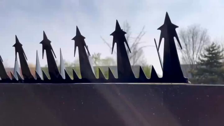 wall spike 1.25meter stainless steel Galvanized large metal anti climb ...