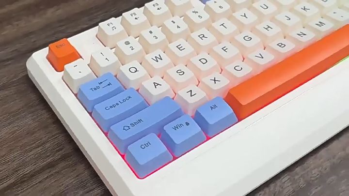 Two-color mechanical feel light up gaming keyboard, wired USB keyboard ...