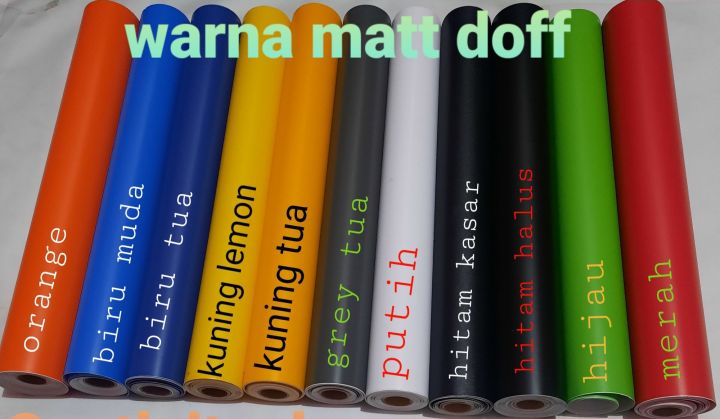 Stiker skotlet warna matte/doff L45cm x 1meter | Lazada Indonesia