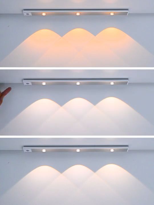 Ultra thin Upgrade 3-Color Dimmable LED 20/30/40/60CM Motion Sensor ...