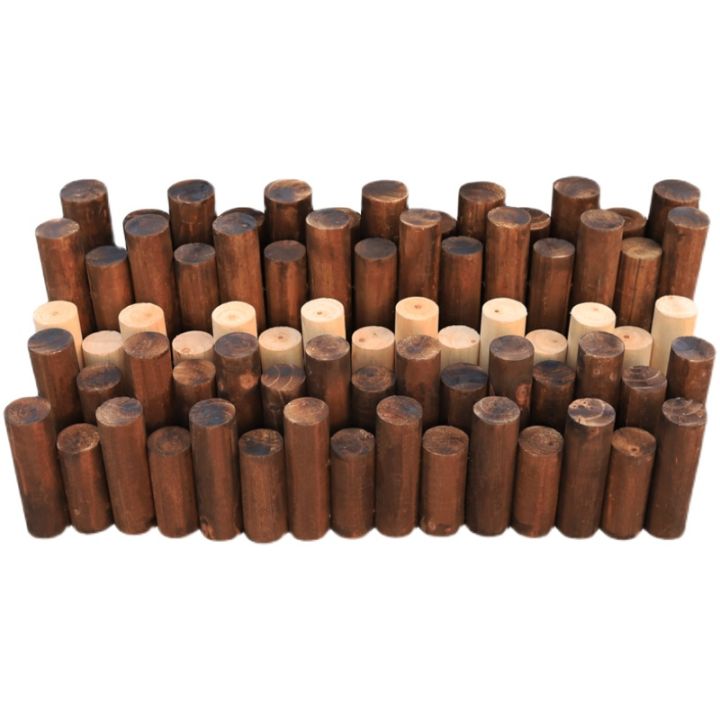 Antiseptic Wood Fence Kindergarten Wooden Pile Fence Indoor Decorative ...