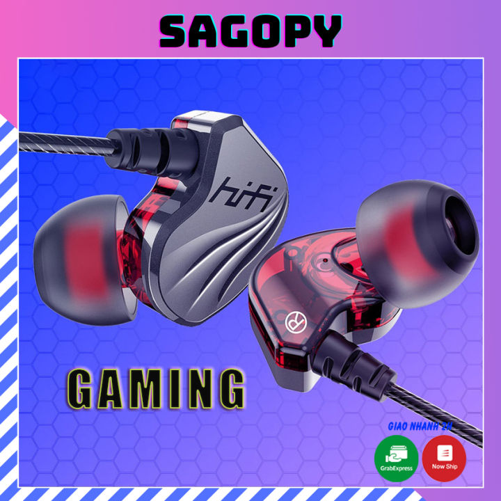 Tai nghe gaming có dây nhét tai S2000, tai phone in ear chơi game chống ...