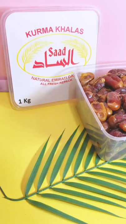 Kurma Khalas 1 Kg / Kurma Khalas Al Saad / Buah Khalas / Toko Oleh Oleh ...