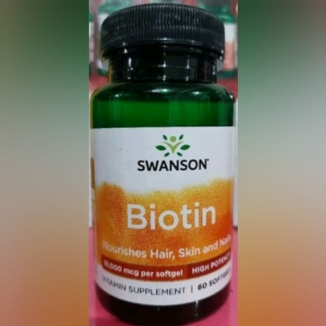 Biotin 10,000 mcg 60 softgels 10mg. EXPIRY: December 2025 Swanson ...