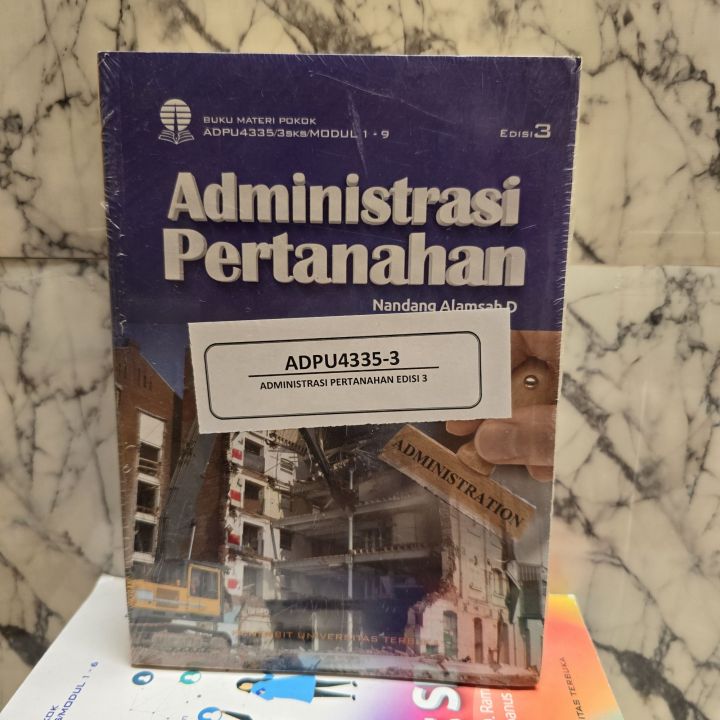 UNIVERSITAS TERBUKA - ADMINISTRASI PERTANAHAN EDISI 3 | Lazada Indonesia