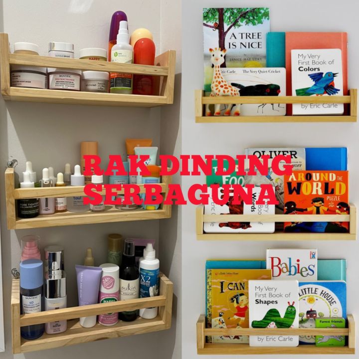 RAK TEMPEL SERBAGUNA Langsung kirim (cod) rak buku/rak kosmetik/rak ...