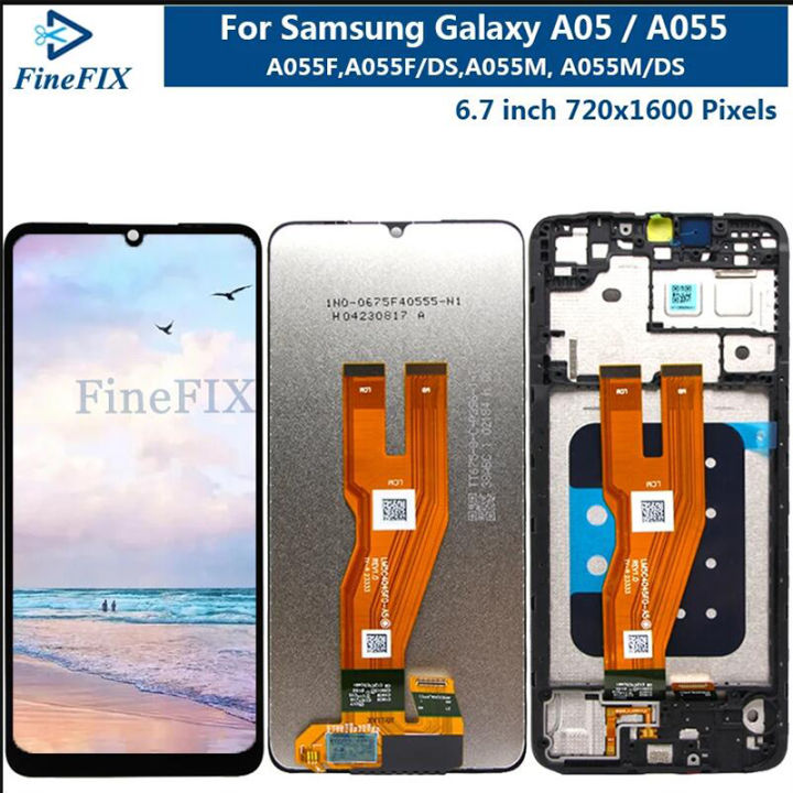สำหรับ Samsung Galaxy A05จอ LCD ทัชสกรีนดิจิไทเซอร์สำหรับ Samsung A055 ...